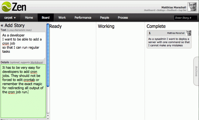 Kanban for Lean Project Management with agilezen.com – Agile Web Operations